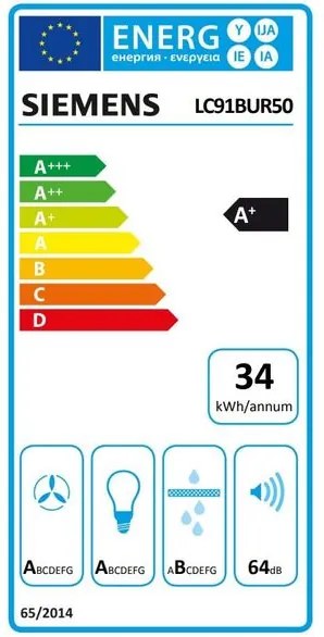 Siemens LC91BUR50 Komínový odsavač par