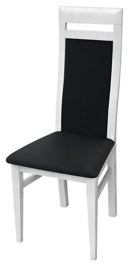 Židle JK70, Barva dřeva: bílá, Potah: ekokůže Soft 011