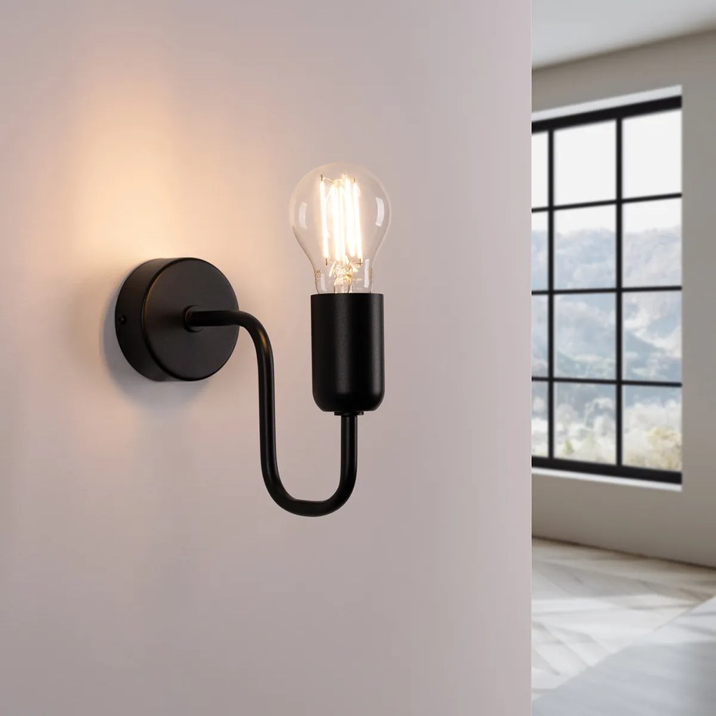 Sollux Lighting Nástěnné svítidlo VECTOR černé