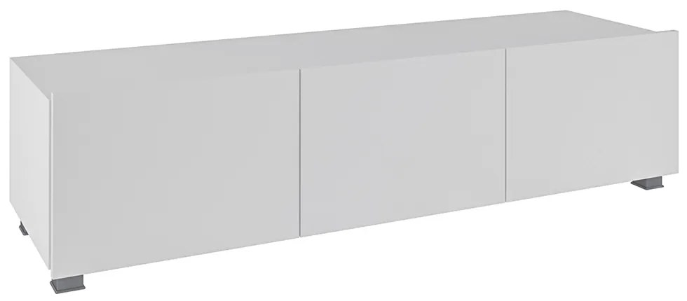 Obývací stěna CALABRINI c | 300 cm | 5 dílů W | černá lesk/bílá lesk