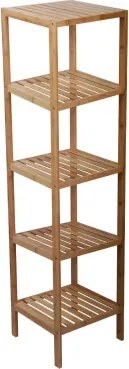 Dřevěný regál Bamboo, 5 polic