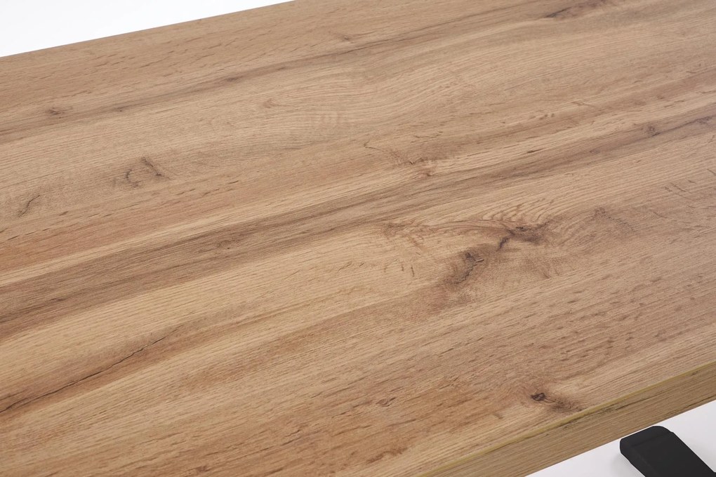 Výškově nastavitelný stůl B54 120 cm dub artisan/černý