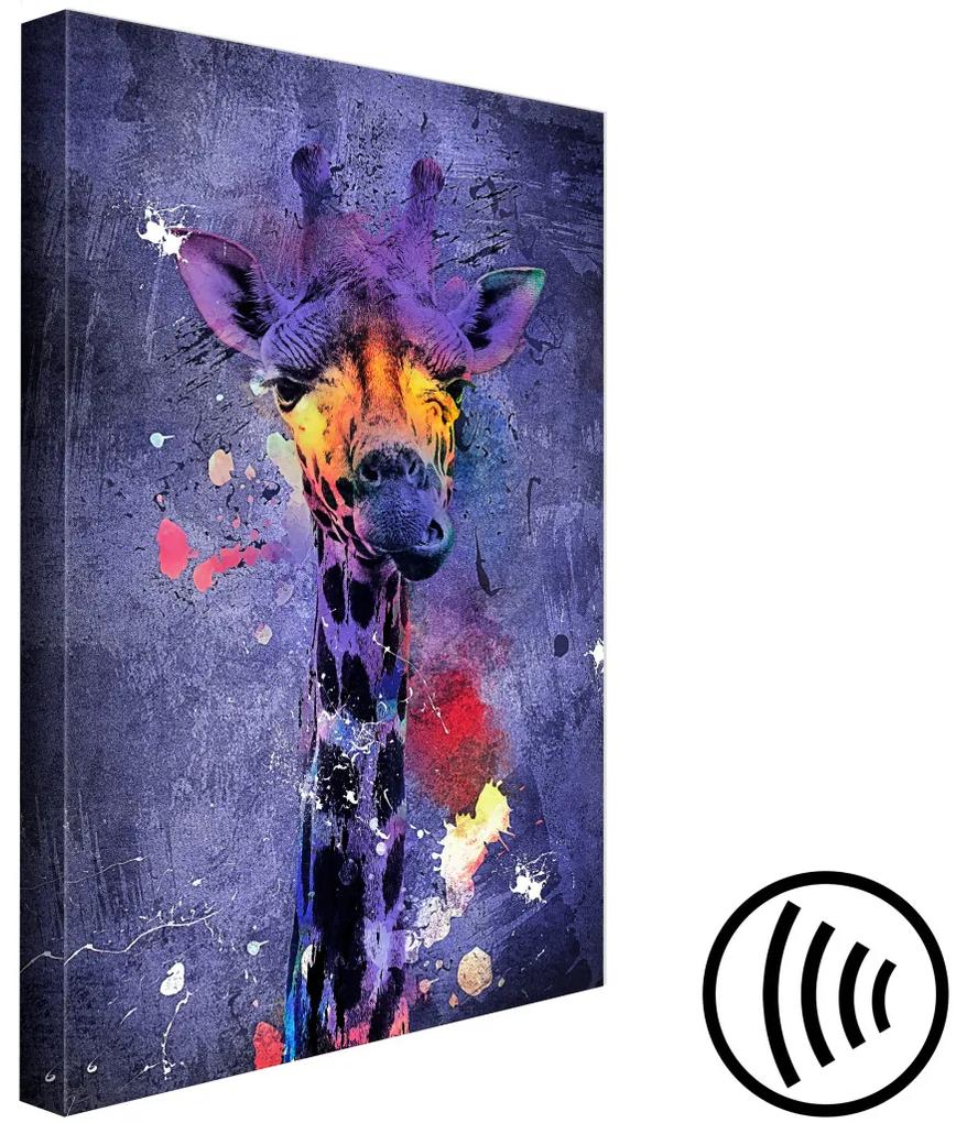 Obraz Žirafa Hannah (1-dílný) - barevný portrét afrického zvířete