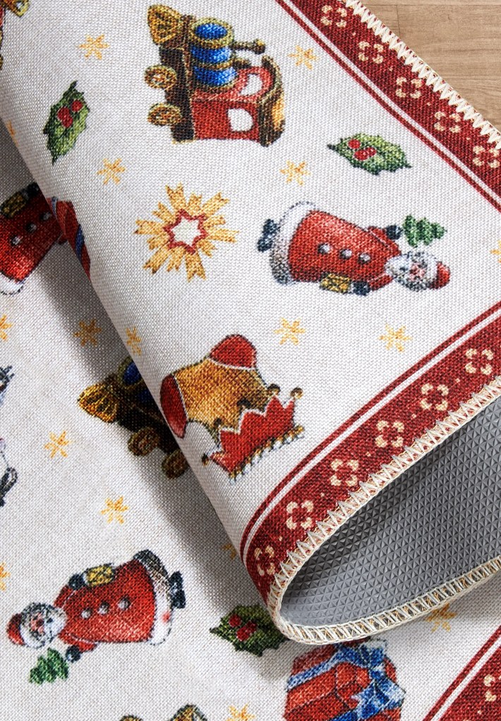 Villeroy & Boch Kusový koberec Toy's delight s potiskem 106192 Red, Multicolor, 50x80, červená, obývací pokoj