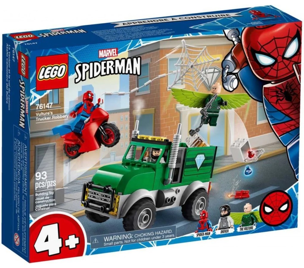 Lego stavebnice lego super heroes 76147 vulture a přepadení kamionu