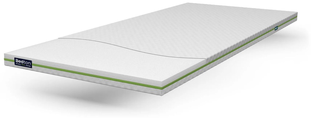 BEDTON TOPPER PUR HARD  100x220x7 ALOE VERA podšitý rounem