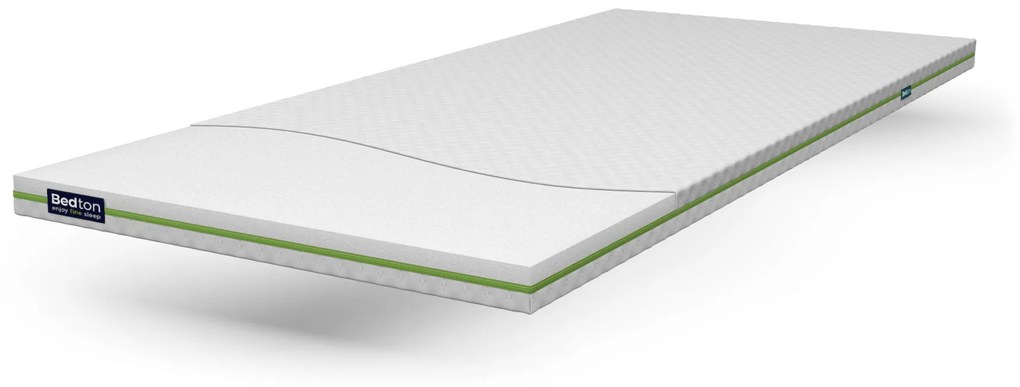BEDTON TOPPER PUR HARD  140x200x8 ALOE VERA podšitý rounem