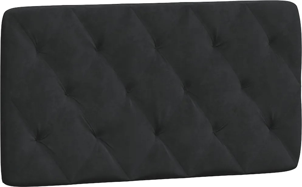 Postel s matrací černá 100 x 200 cm samet 3208642
