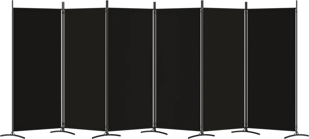 vidaXL 6dílný paraván 520x180 cm textil [350273] Barva: antracitová