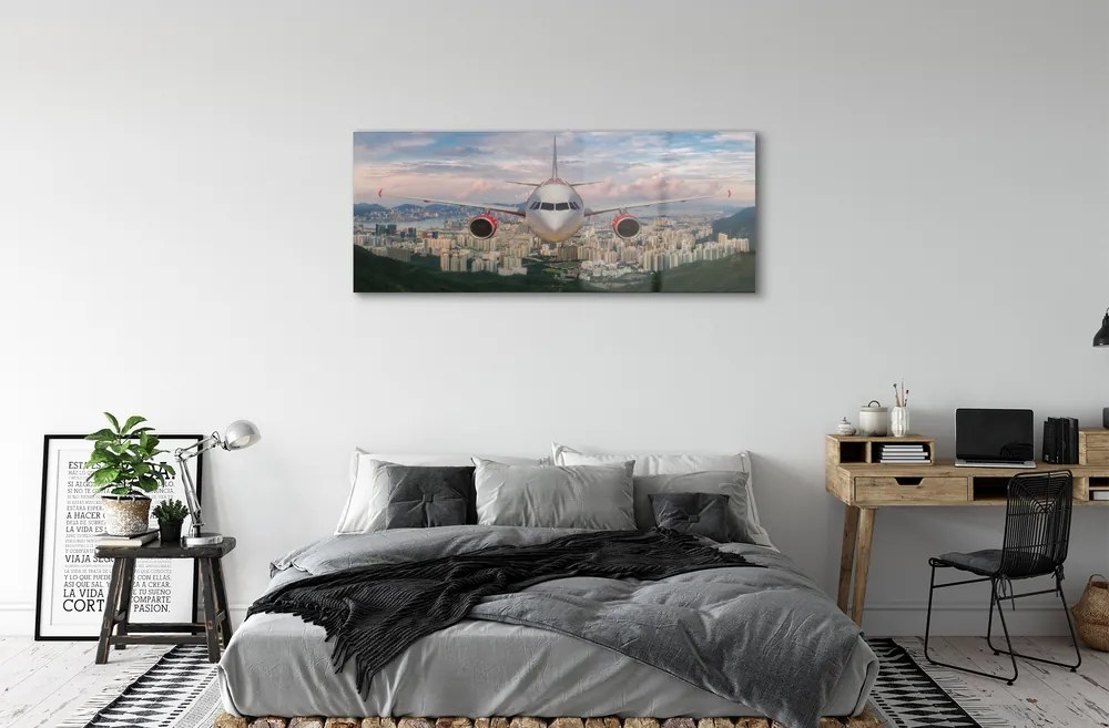 akrylový obraz Město Horní rovina 120x60 cm