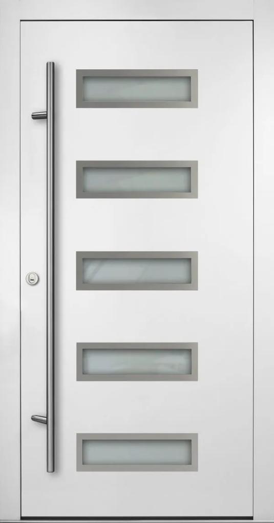FM Turen - Feldmann & Mayer Vchodové dveře s ocelovým opláštěním FM Turen model DS11 Orientace dveří: Levé, otevírání ven, Dekor: Bílá, Standardní rozměr dveří včetně rámu: 98 cm x 208 cm - vnější rozměr rámu
