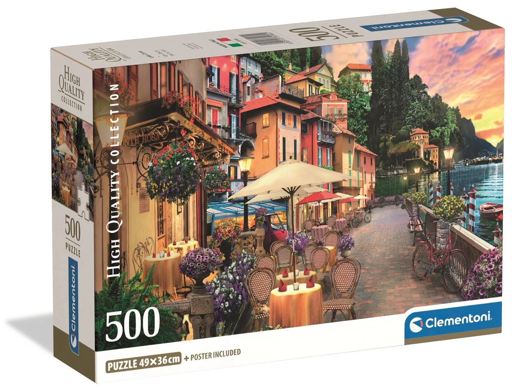 Clementoni - Puzzle 500 Jezero Como