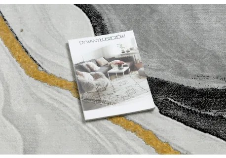 Dywany Luszczow Kusový koberec EMERALD EXCLUSIVE 1017 mramor černý / zlato Rozměr koberce: 80 x 150 cm