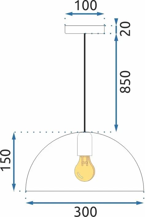 Toolight Toolight, závěsná lampa APP911-1CP Marble, imitace kamene, OSW-06620