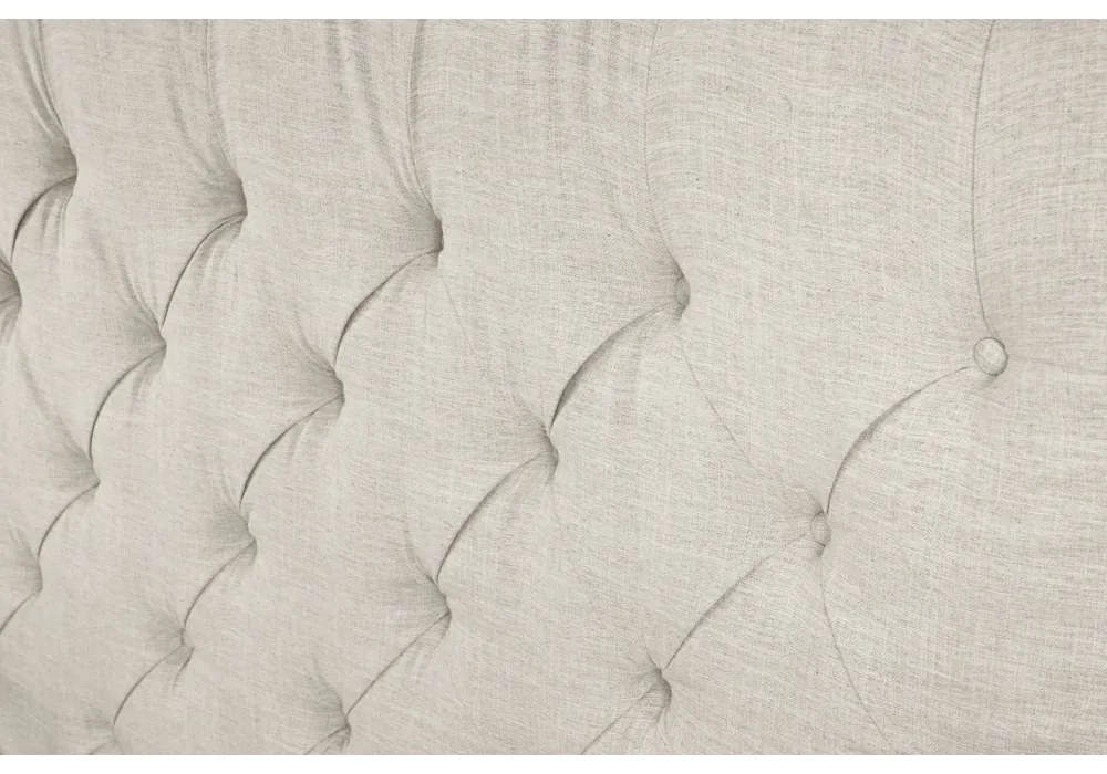 Massive home | Postel PARIS CHESTERFIELD 180x200cm lněná látka béžová