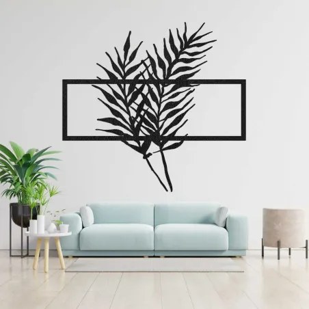 Dřevěná dekorace Tropické listy - Moderní botanický design | SENTOP HDF0303