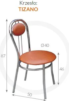 Jídelní židle Tizano Metpol 87 x 50 x 46 cm Barva: černá