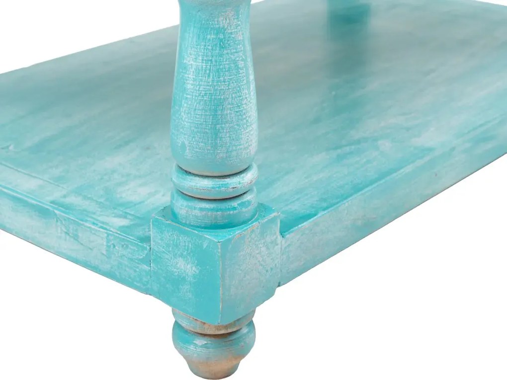 furniture-nabytek.cz - Masivní skříňka na umyvadlo Santoro modré, Holz - Mango, bez výřezu