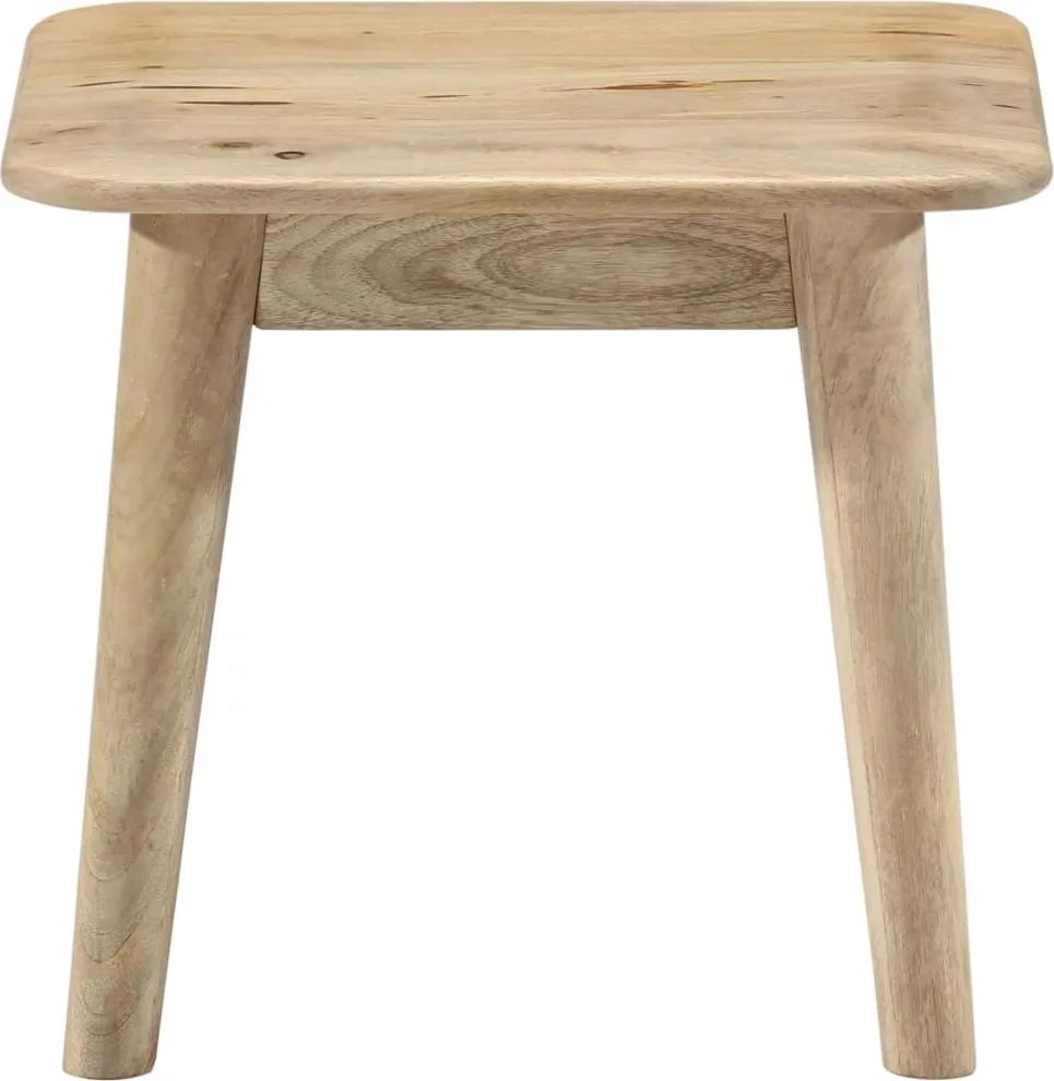 vidaXL Konferenční stolek 45 x 45 x 40 cm masivní mangovník a železo [282715] Barva: Hnědá