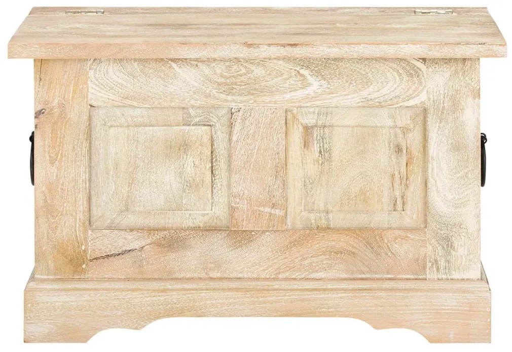 furniture-nabytek.cz - Masivní truhlice Patinor hrudníku z mangového dřeva, lakovaná, přírodní barva – 80×45×50 cm