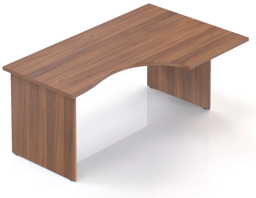 Ergonomický stůl Visio 160 x 100 cm, pravý, ořech