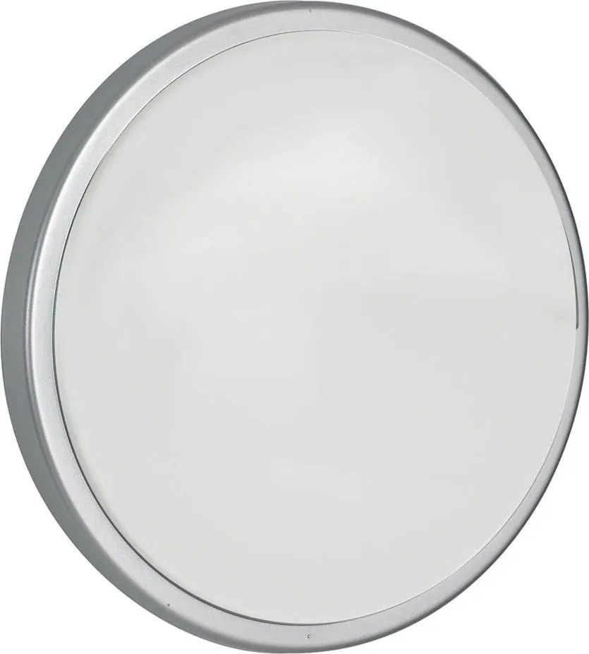 FAN LED-EVER-XL-MW SIL Venkovní nástěnné a stropní svítidlo LED EVER stříbrná, polykarbonát, 28 W, 3750 lm, 4000 K, se senzorem, IP65, 30 x 7,8 cm - FANEUROPE