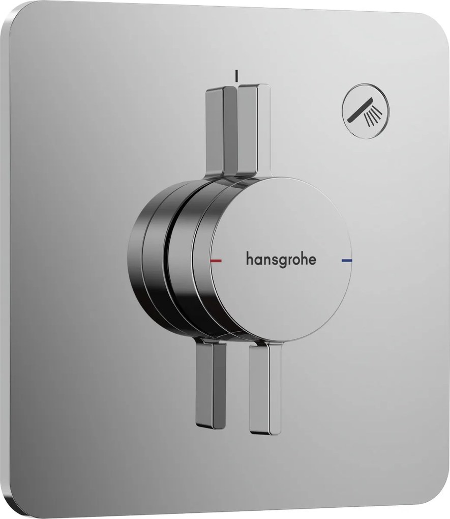 Hansgrohe DuoTurn Q, baterie pod omítku pro 1 spotřebič, chromová, HAN-75614000