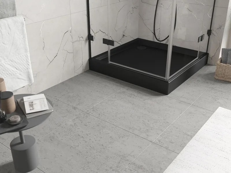 Mexen Flow+ čtvercový sprchový kout 80 x 80 cm, černá matná, 46S708080H