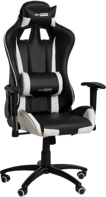 ADK Trade s.r.o. Kancelářská židle ADK Runner, černo-bílá