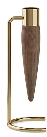 Svícen Umanoff Polished Brass Walnut Audo Copenhagen