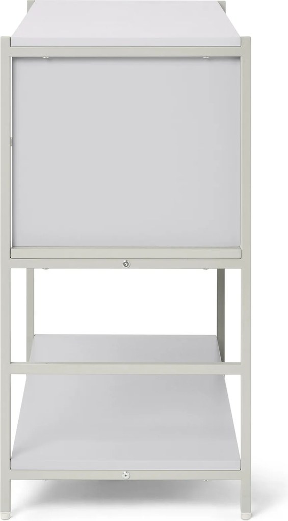 Tchibo - Dětská odkládací skříňka »Grade« s posuvnými dvířky, šedá