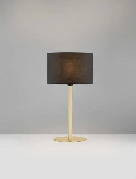 LED černo-zlatá stolní lampa Sibnia