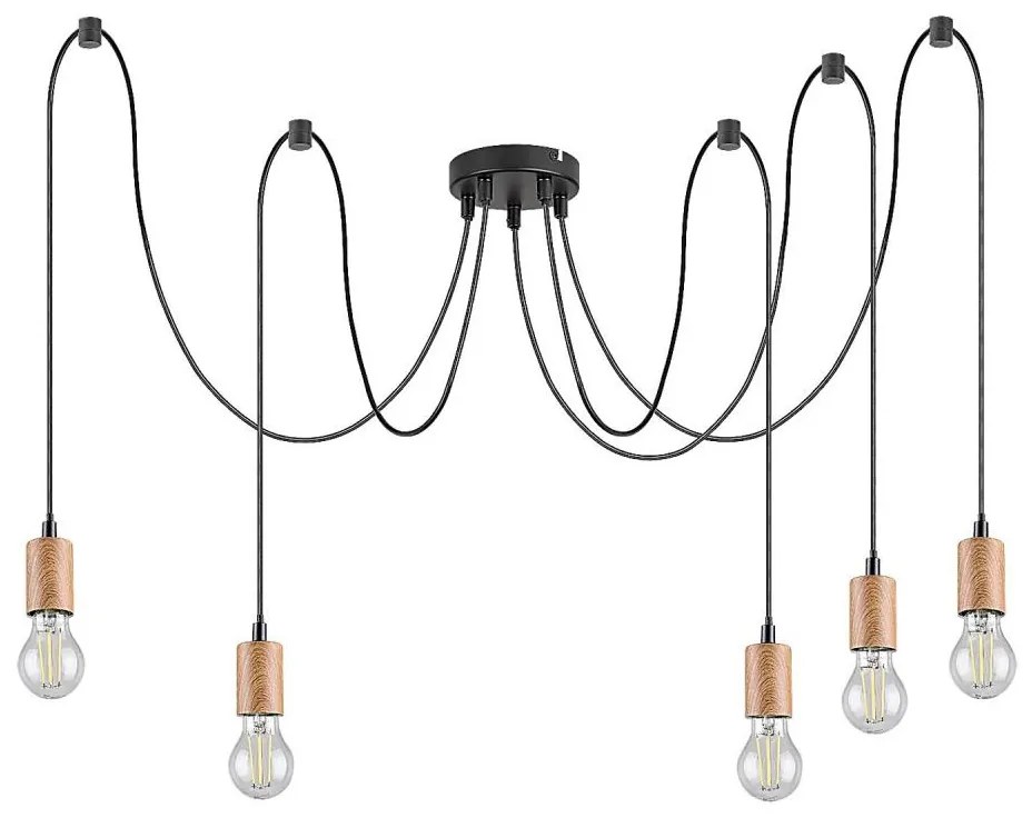 Rabalux 72075 - Lustr na lanku DOLLIEN 5xE27/60W/230V pavouk buk