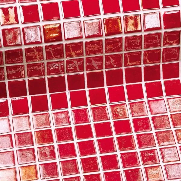 Ezarri Metal Plato skleněné mozaiky 2,5x2,5cm; 0,155m2, RUBI