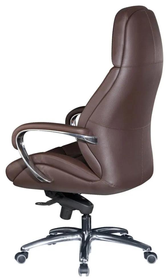 Bruxxi Kancelářská židle Karo, 137 cm, hnědá
