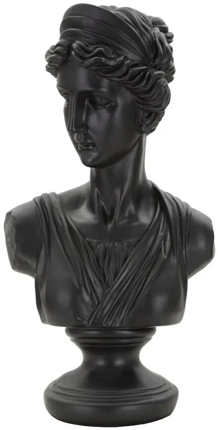 Mauro Ferretti Socha hlavy ROMAN WOMAN BLACK 22X16X41 cm