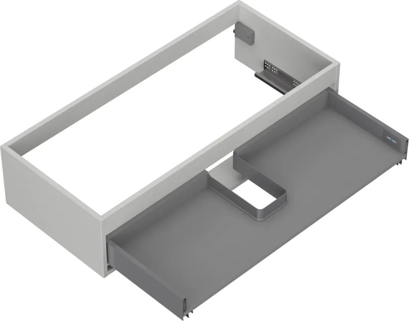 Mexen Box-A, závěsná skříňka 100 cm, 1 zásuvka, šedá matná, 91AX0-1000-235-1-62