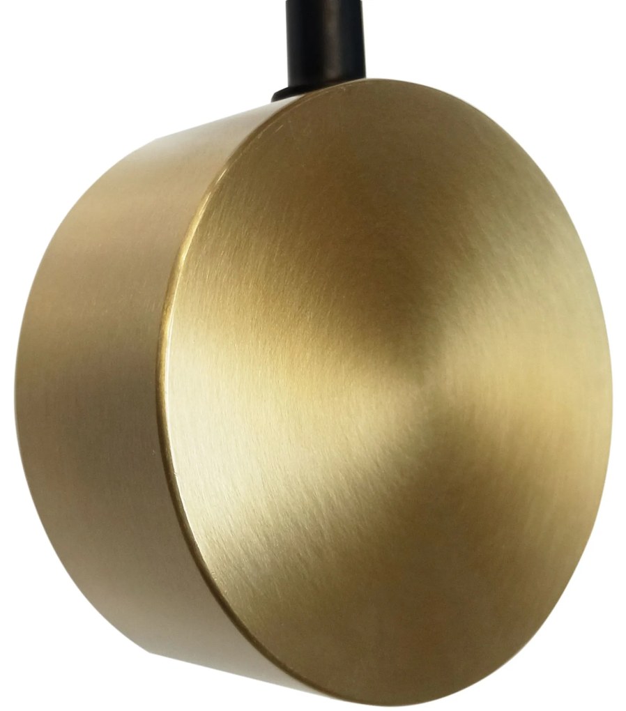 Toolight Toolight, LED nástěnné svítidlo, 13W, APP1600-W, černá-zlatá matná, OSW-01592
