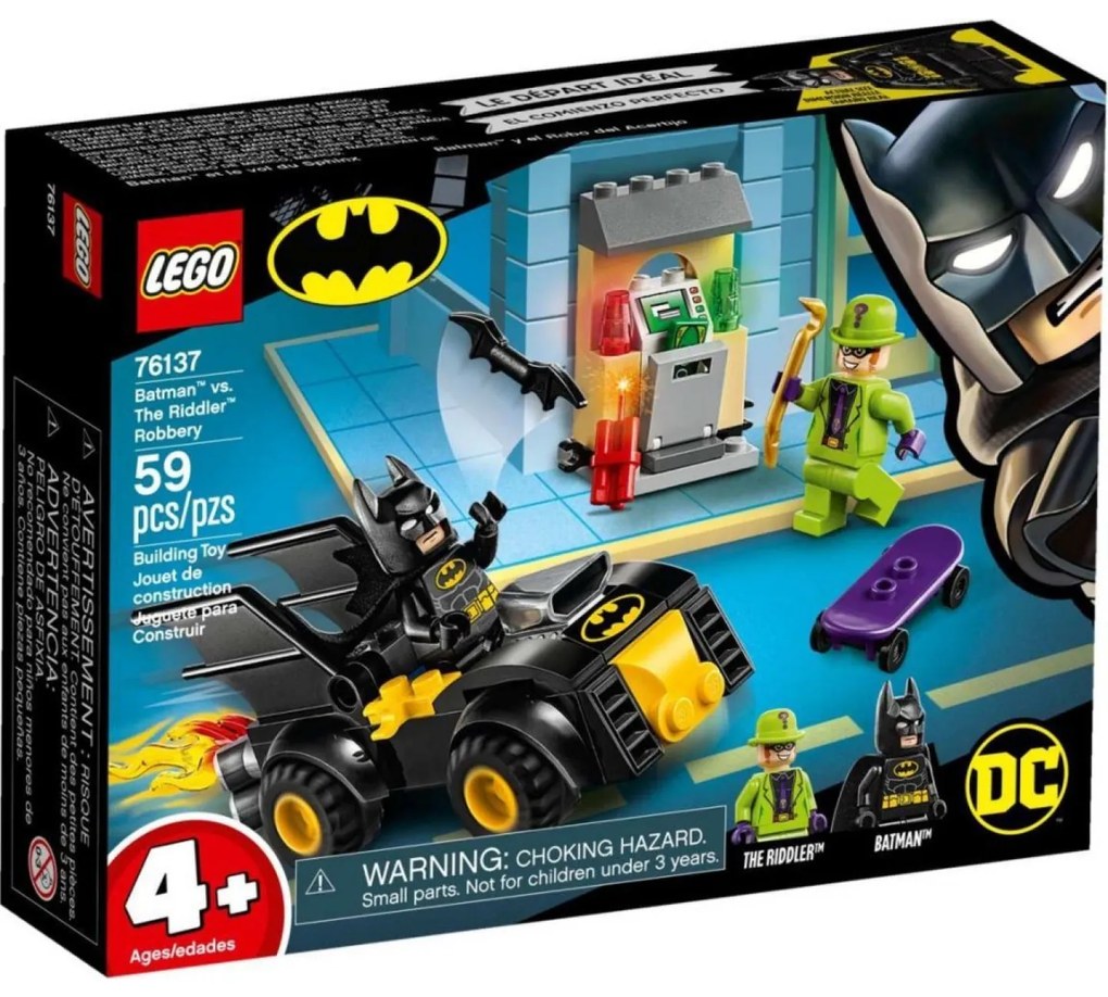 Lego stavebnice lego super heroes 76137 batman vs. hádankář a loupež