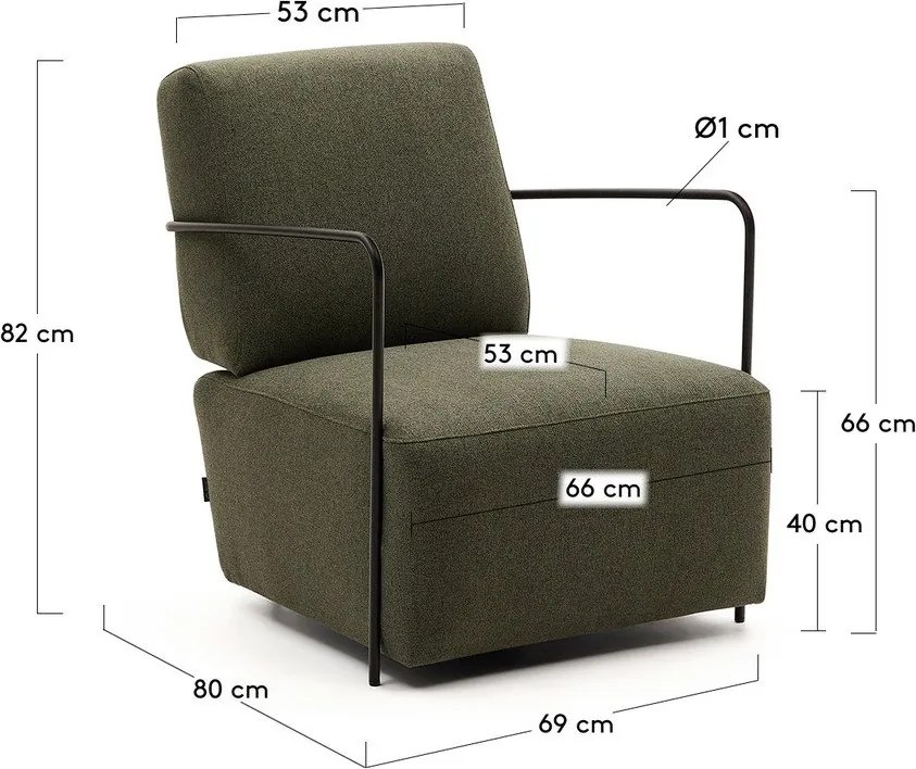 Zelené křeslo Gamer – Kave Home