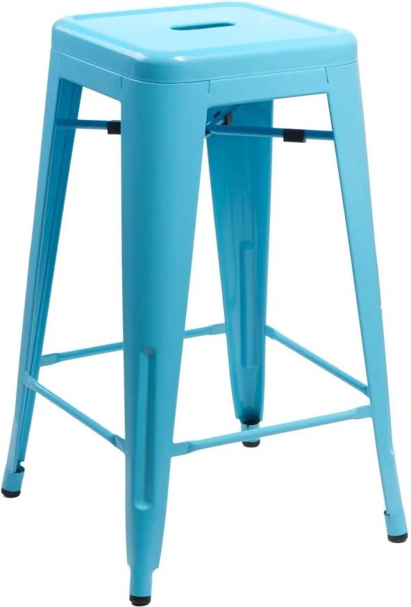 Barová stolička Paris 66cm modrá