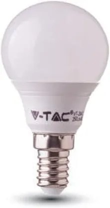 V-TAC LED žárovka mini Globe P45 4,5W/230V/E14/3000K/470Lm/200°/A++