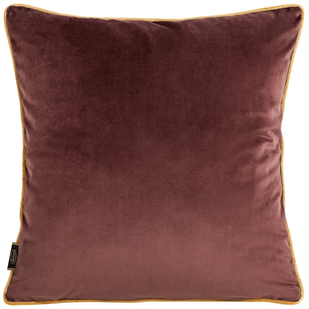 DEKORAČNÍ POVLAK NA POLŠTÁŘ VELVET 45X45 CM BORDOVÁ