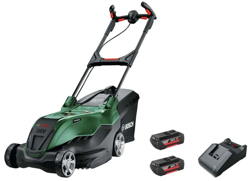 Bosch - 36V AKU sekačka na trávu, záběr 40 cm, 2x aku 2,0 Ah, nabíječka 06008B9F01