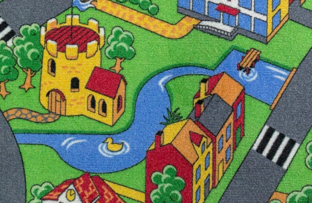 ASSOCIATED WEAWERS DĚTSKÝ METRÁŽOVÝ KOBEREC LITTLE VILLAGE 90 vícebarevný BARVA: Vícebarevný, ŠÍŘKA: 4 m