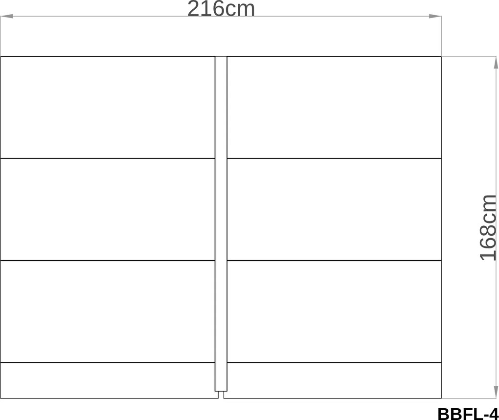 Podlaha BBFL-4 pro zahradní domek BestBerg ZDSL-4 / 168 x 216 cm / černá