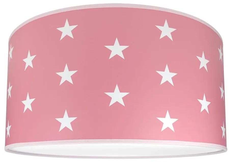 Lampdar Dětské stropní svítidlo STARS PINK 2xE27/60W/230V růžová SA0664