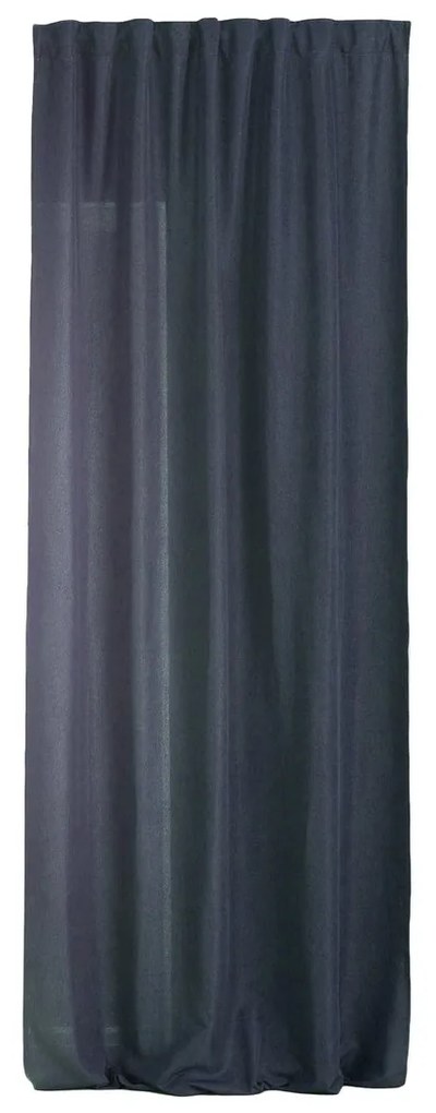 Hotový závěs BASIC s řasící páskou 140x300 cm tmavě modrý 1 ks.