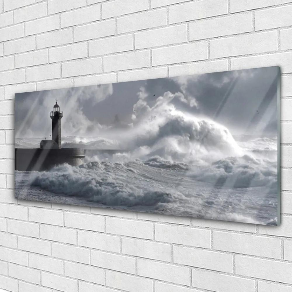 akrylový obraz Maják Příroda 125x50 cm