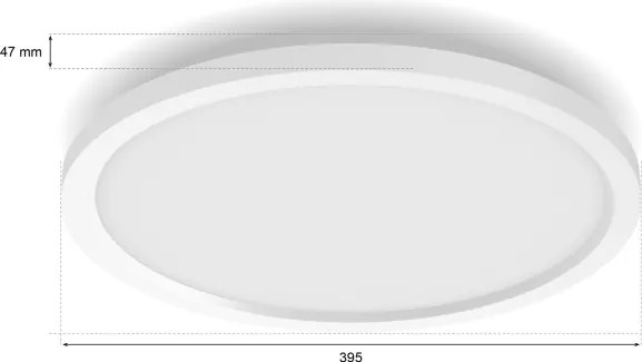 Philips - LED Stmív. stropní svítidlo Hue AURELLE LED/21W/230V pr. 39,5 cm bílá